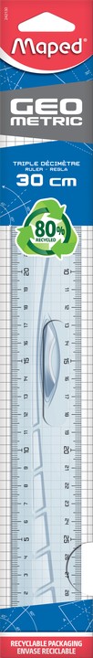 Maped Géométric règle (triple décimêtre) 30 cm Pas Cher | Bureau Vallée