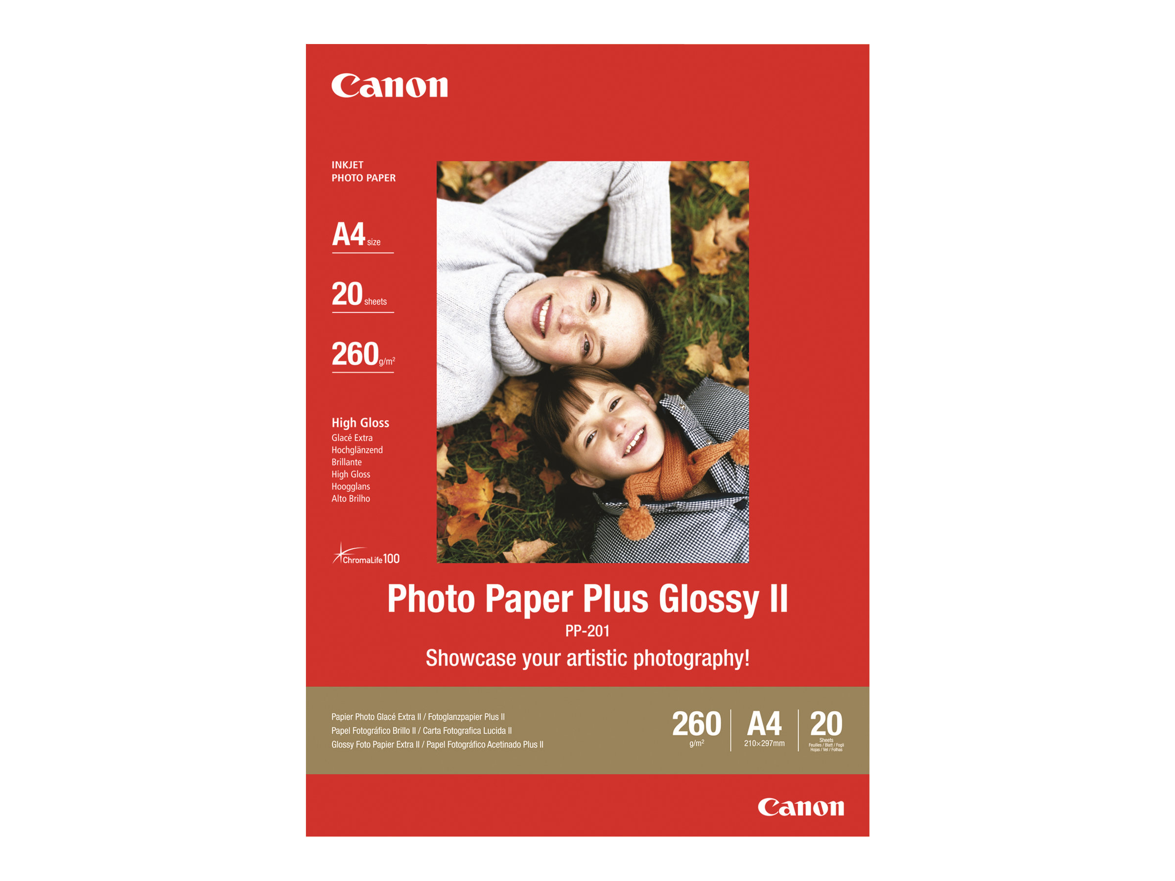 Canon Photo Paper Plus Glossy II PP 201 Papier Photo 20 Feuille s canon-photo-paper-plus-glossy-ii-pp-201-papier-photo-20-feuille-s