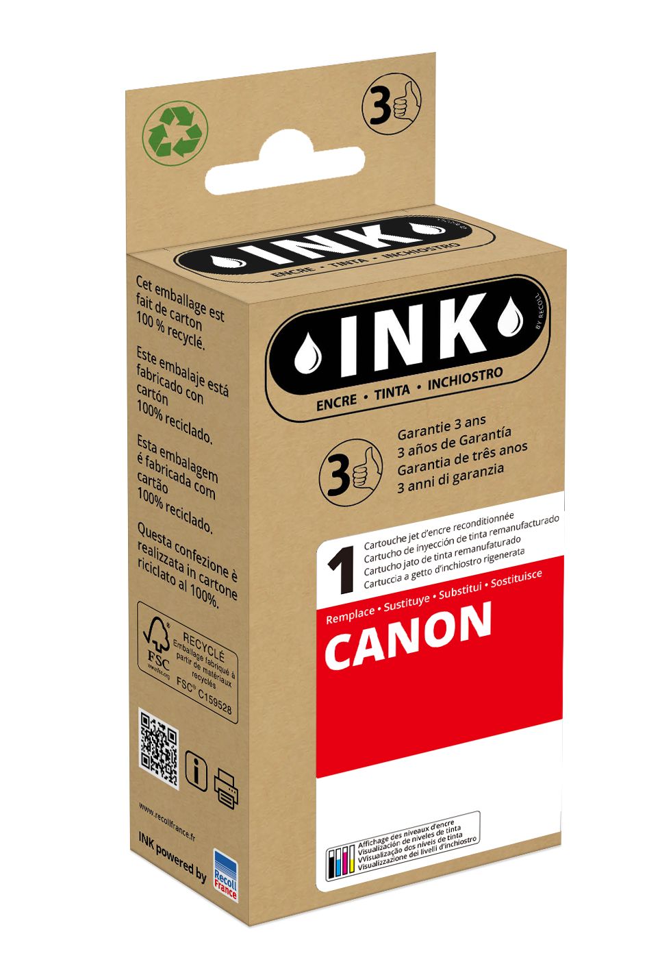 Cartouche compatible Canon GI-56 - cyan - Ink Pas Cher | Bureau Vallée