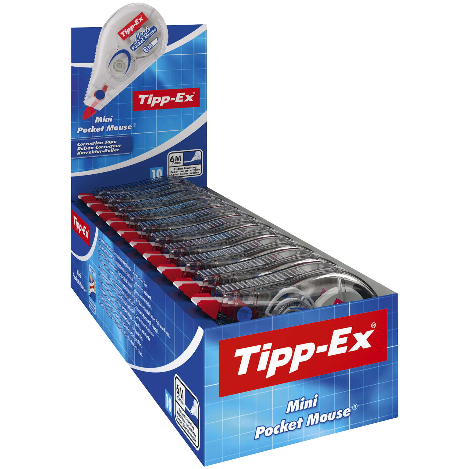 Tipp Ex - pack de 10 correcteurs - Mini Pocket Mouse - 5mm x 6m Pas ...